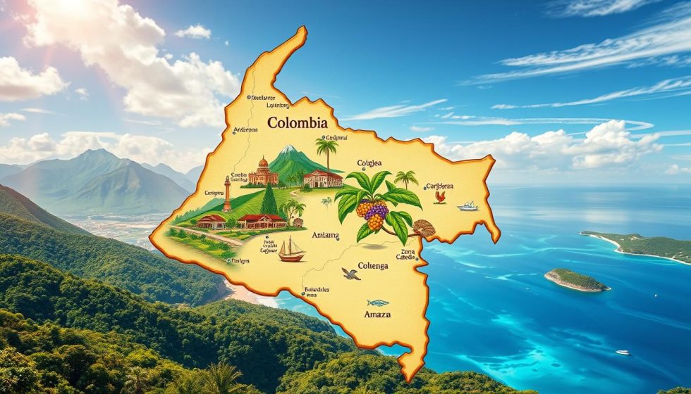 Carte Colombie : Itinéraires et Sites Incontournables