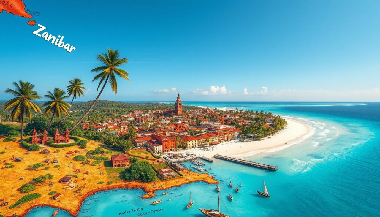 Découvrez la carte de Zanzibar : Explorez cette île paradisiaque